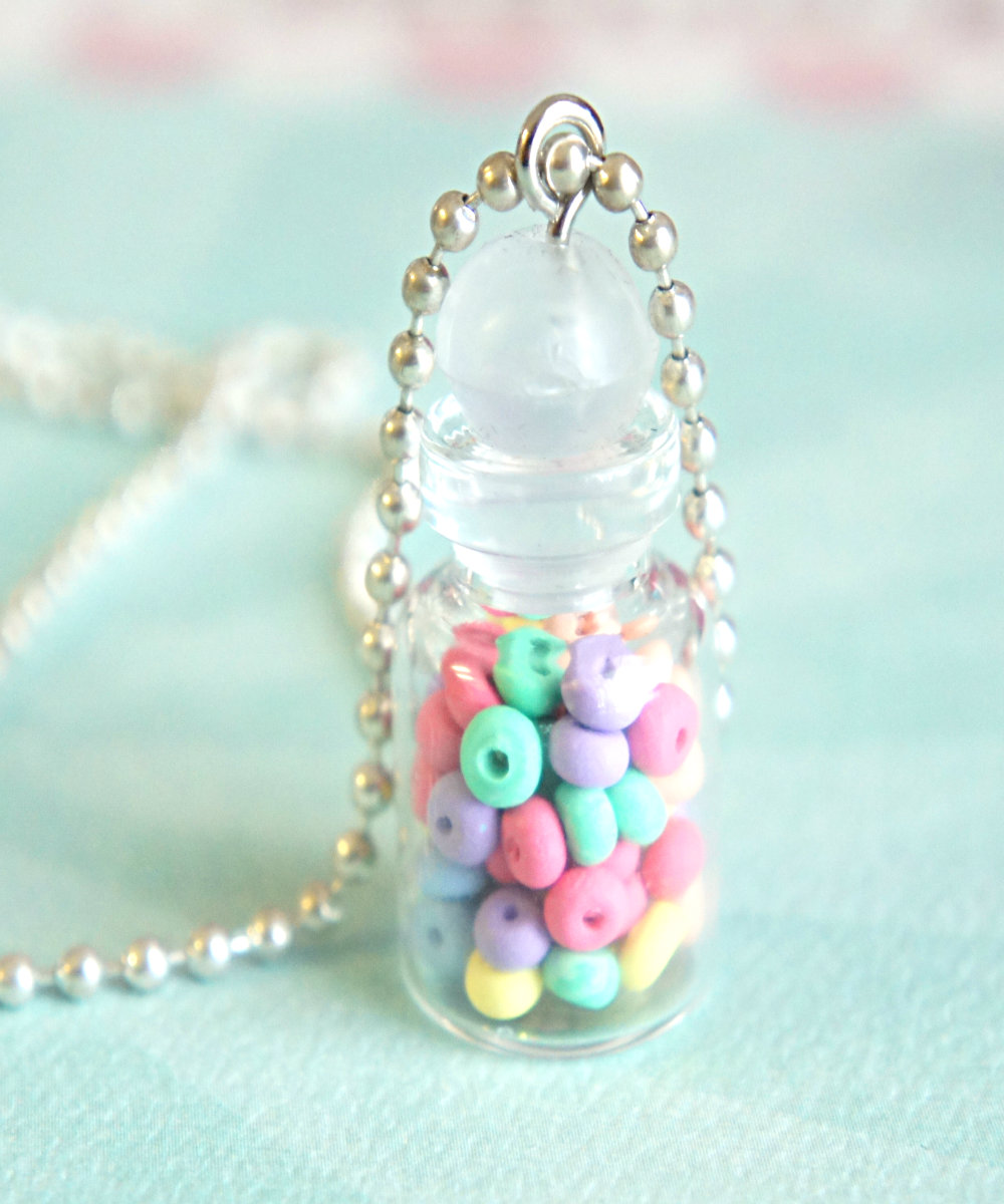 Fruit Loops In A Jar Necklace on Luulla